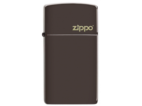 UPALJAČ ZIPPO SLIM BROWN ZIPPO LOGO