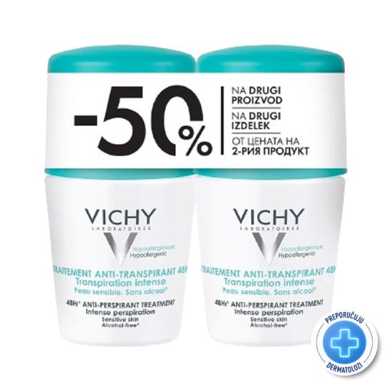 Vichy PROMO Deo roll on Antitranspirant 50 ml + 50% popusta na drugi proizvod