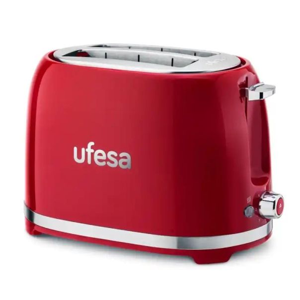 UFESA Toster classic PinUp Rojo 850W