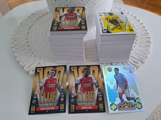 Match Attax 2023/2024 lot 116 razlicitih kartica