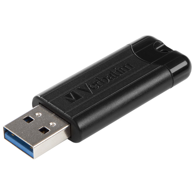 Memorija USB 3.2 32Gb PinStripe Verbatim 49317 crna blister