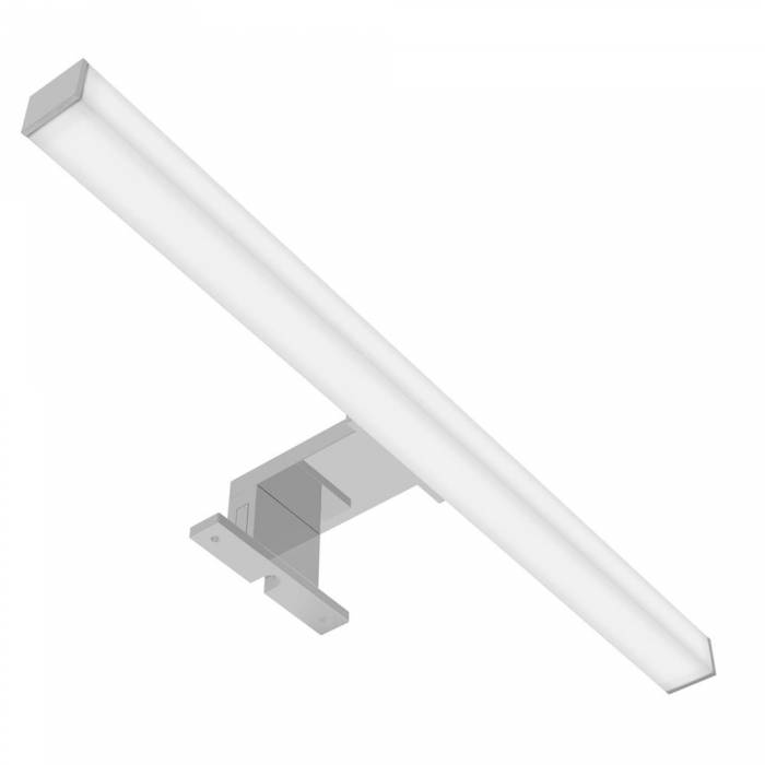 LED lampa za ogledalo 400mm 6W kocka IP44 4000K hrom plasti.