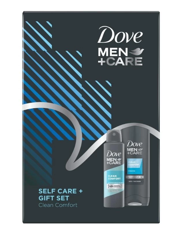 DOVE SET MEN CLEAN COMFORT(DEO 150ML + GEL 250ML) KUTIJA