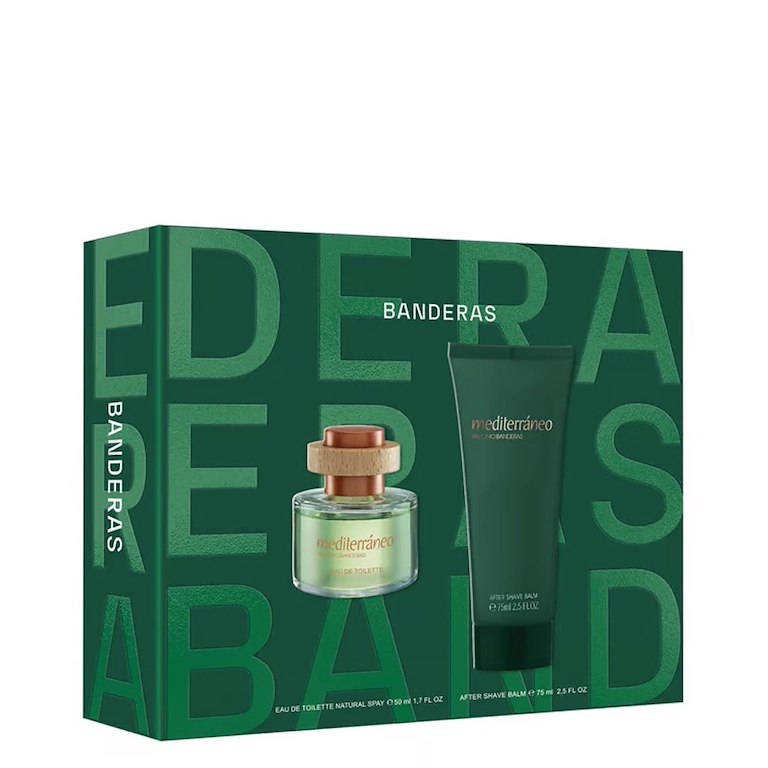 ANTONIO BANDERAS SET MEN MEDITERRANEO(EDT 50ML + AFTER SHAVE BALSAM 75ML)