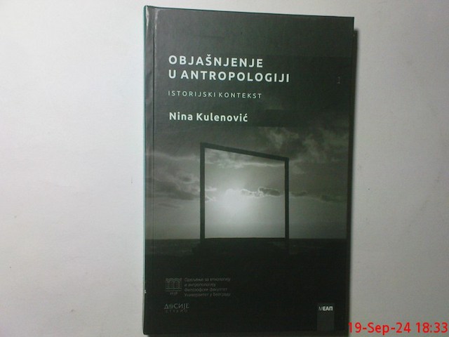 NINA KULENOVIC - OBJASNJENJE U ANTROPOLOGIJI