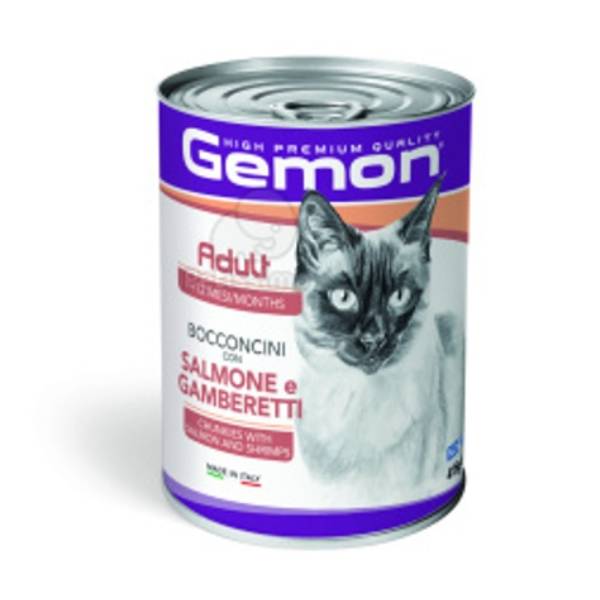 Gemon CAT konzerva, losos/račići, 400g