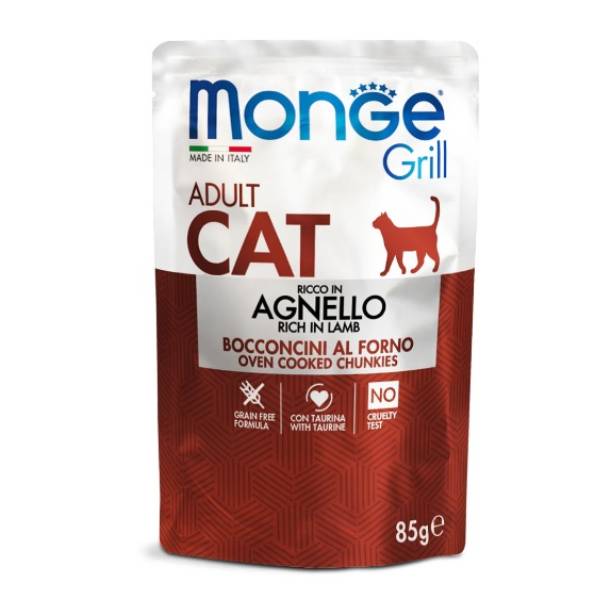 MONGE CAT GRILL SOS Jagnje 85G