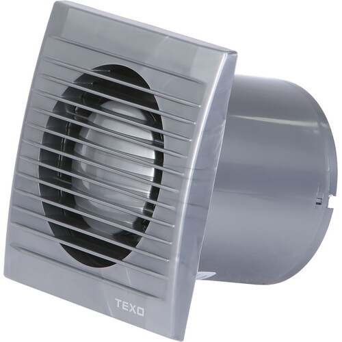 TEXO ELITE VENTILATOR FI100 SA KLAPNOM SILVER