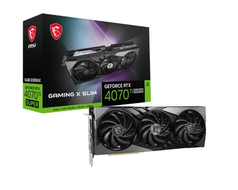 Grafička karta MSI GAMING X SLIM nVidia GeForce RTX 4070 Ti SUPER 16GB GDDR6X, 3x DisplayPort, 1x HDMIID: EK000642610