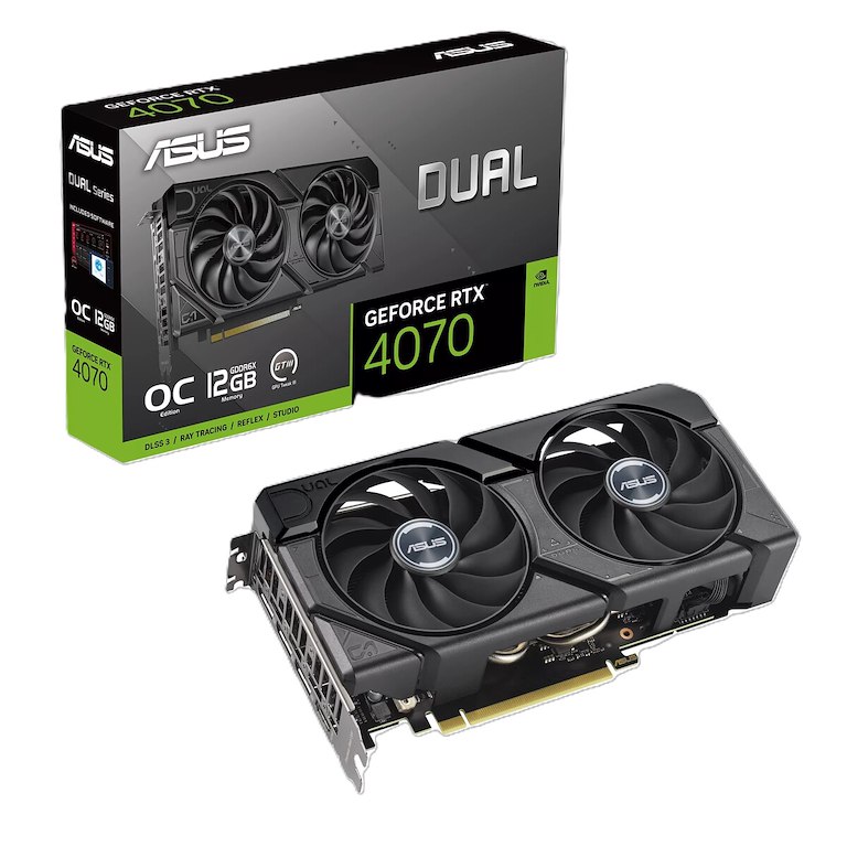 Grafička karta Asus Dual nVidia GeForce RTX 4070 EVO OC 12GB GDDR6X, 3x DisplayPort, 1x HDMIID EK000642752