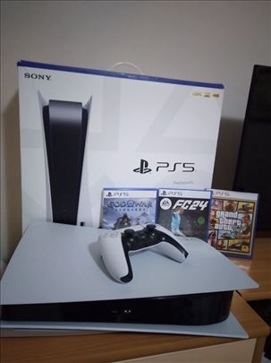 Sony PlayStation 5 + tri igrice