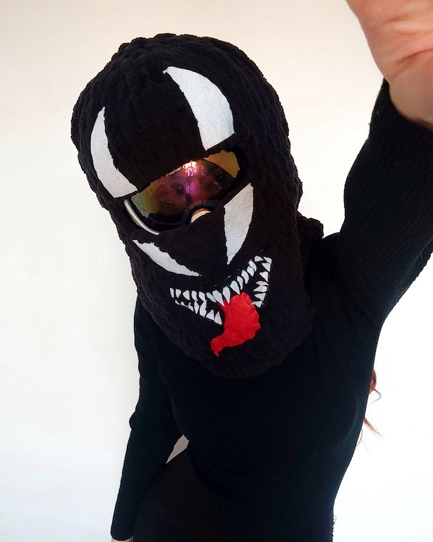 Venom Ski fantomka Ski navlaka za kacigu Ski maska