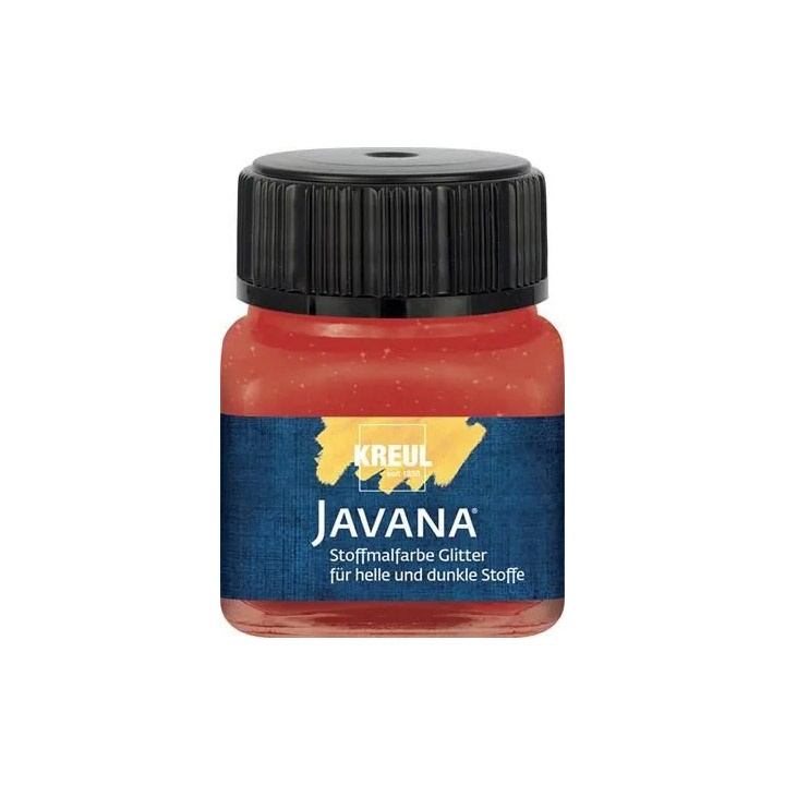 Javana Glitter Tektile Paint 20ml | Various Shades