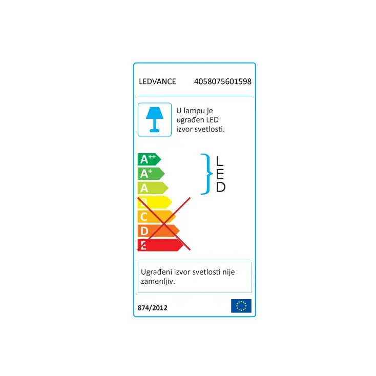 LED nadgradna lampa 60cm 18W LEDVANCE