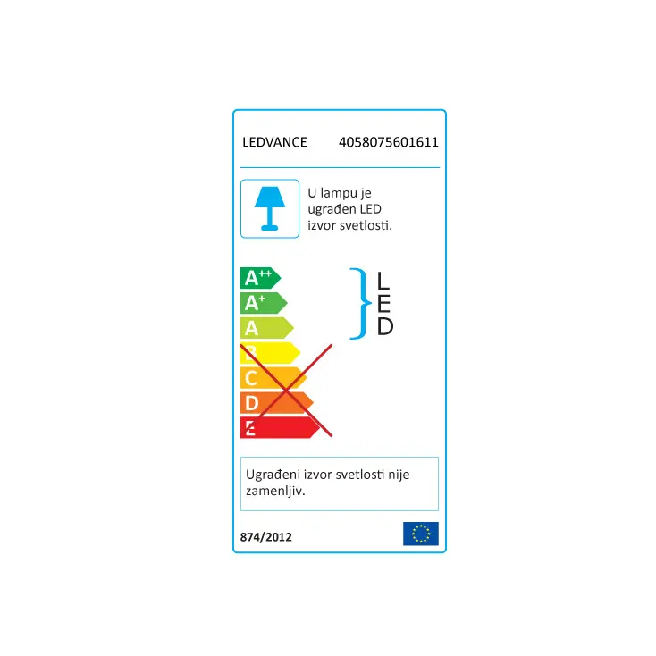 LED nadgradna lampa 120cm 36W LEDVANCE