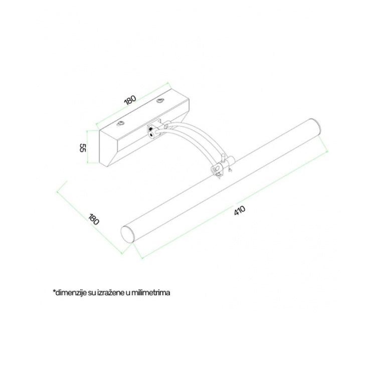 Zidna LED lampa 5W