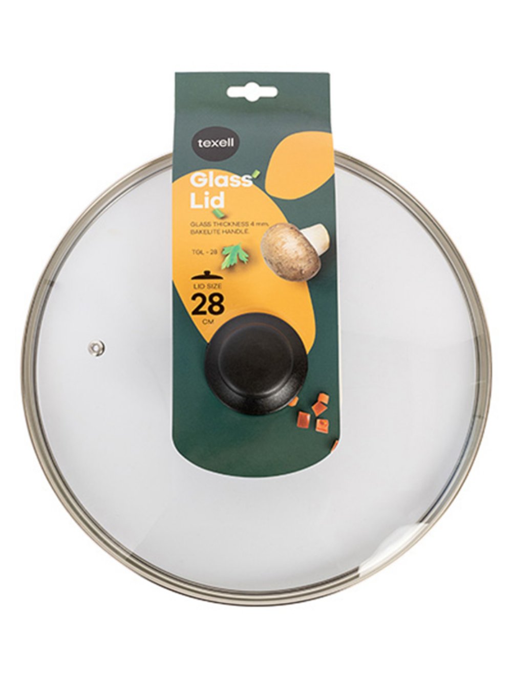 Poklopac stakleni 28cm Texell TGL-28