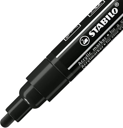 STABILO FREE Acrylic Marker, T300 – Crna