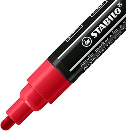 STABILO FREE Acrylic Marker, T300 – Crvena