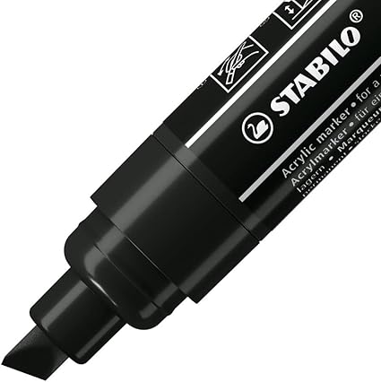 STABILO FREE Acrylic Marker, T800 – Crna