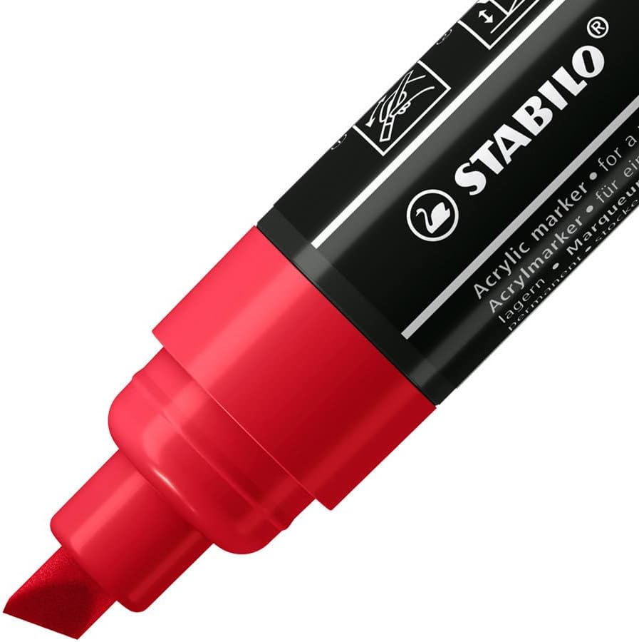 STABILO FREE Acrylic Marker, T800 – Crvena