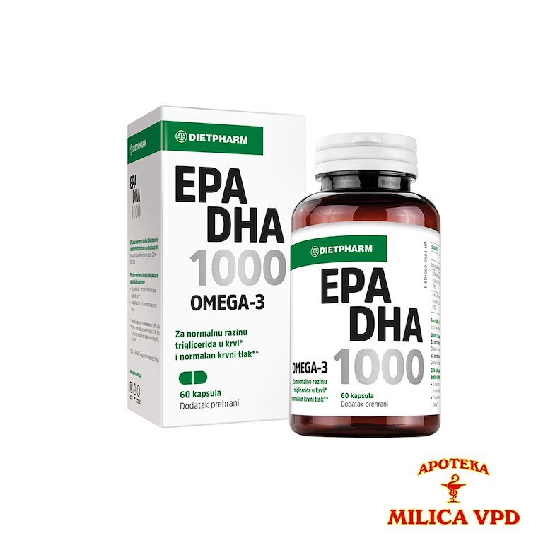 Dietpharm EPA DHA 1000 Omega 3 60 kapsula