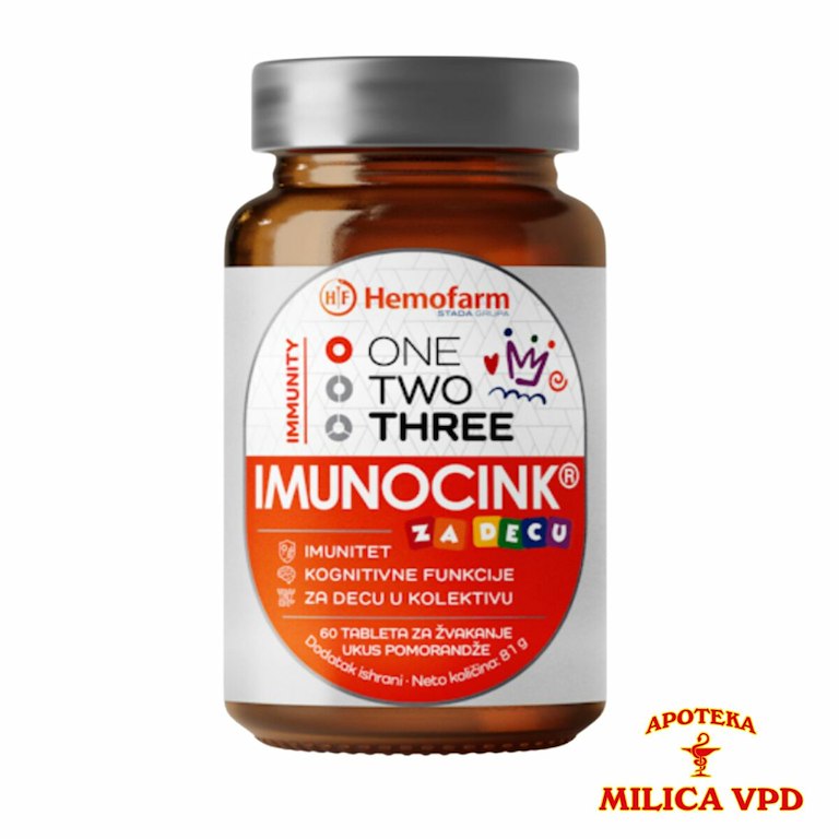 One Two Three Imunocink za decu 60 tableta