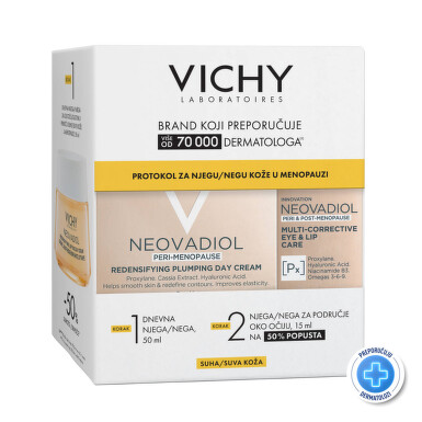 Vichy Neovadiol Protokol za negu kože u menopauzi za suvu kožu