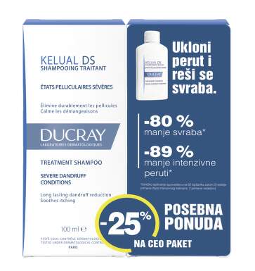 Ducray Kelual DS šampon, 2 x 100 ml PROMO