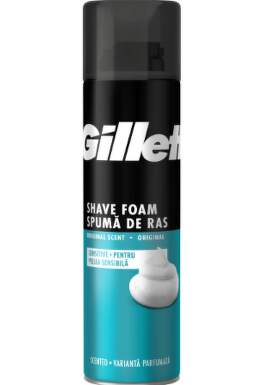 Gillette Sensitive Pena za brijanje, 200 ml