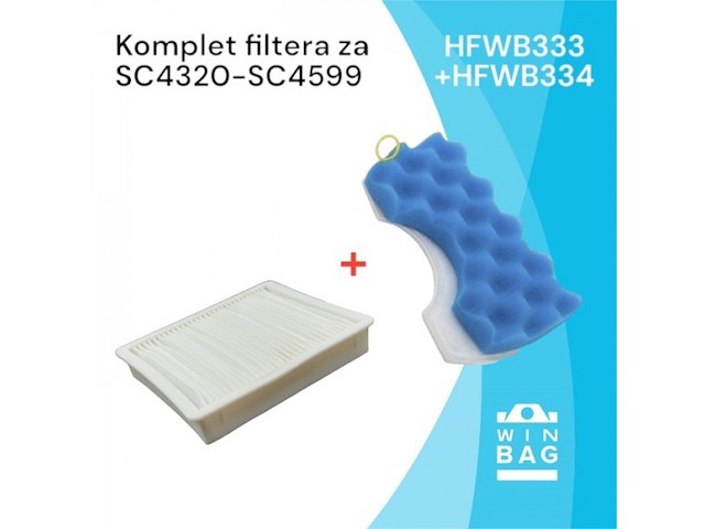 Komplet filteri za Samsung usisivace HFWB334+HFWB333