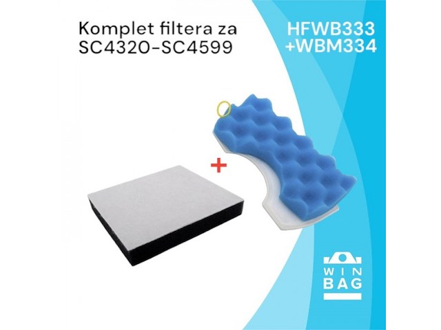 Komplet filteri za Samsung usisivace HFWB333+WBM334