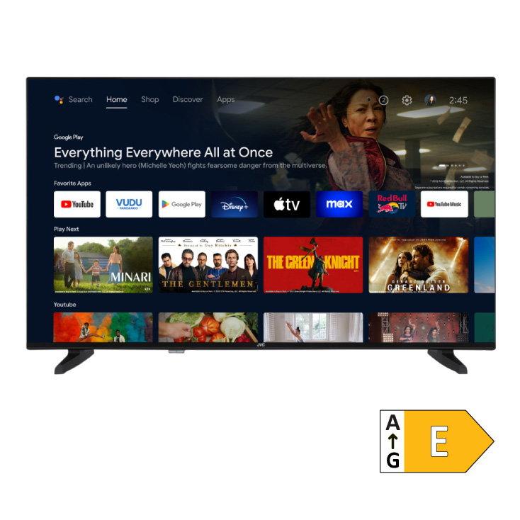 JVC smart 4K TV 50"