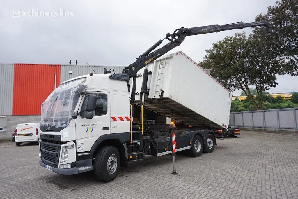 Volvo FM11-450 / ENGINE RUNNING / PALFINGER-0170L75 / LIFT+LENKACHSE / pokretna dizalica nakon udesa