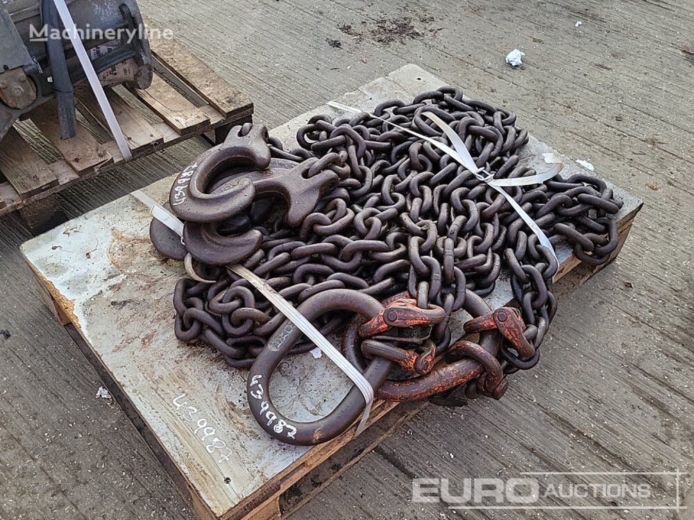 Prodaje se Pallet of Lifting Chains & Hooks kašiku za prednje utovarivač na aukciji