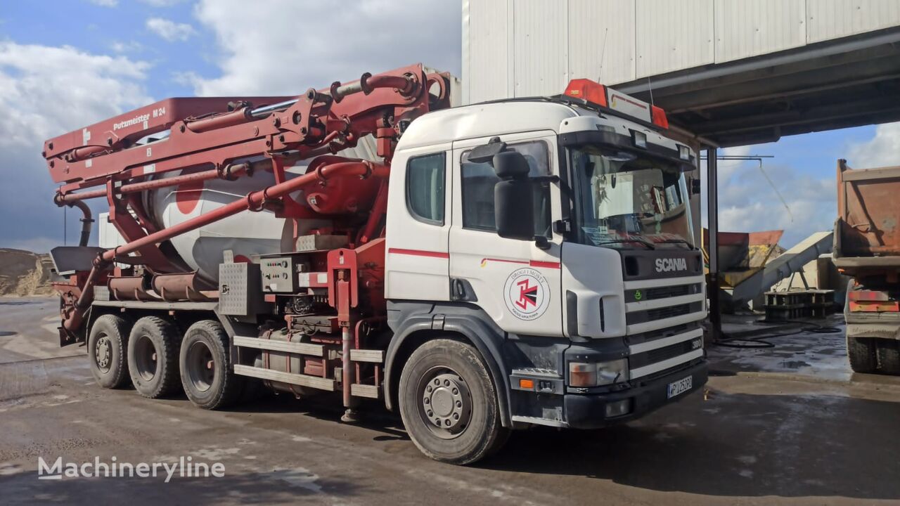 Putzmeister na šasiji Scania P114 pompogruszka 24m,gruszka, do betonu pumpa za beton