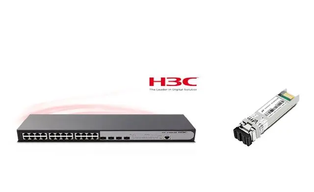 H3C S1850-28P-PWR, 24G 4SFP PoE 370W + SFP modul 1.25Gb