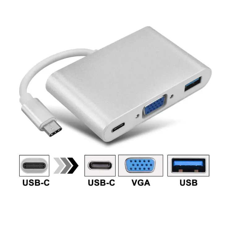 Adapter USB-C 3.1 u USB3.0, VGA