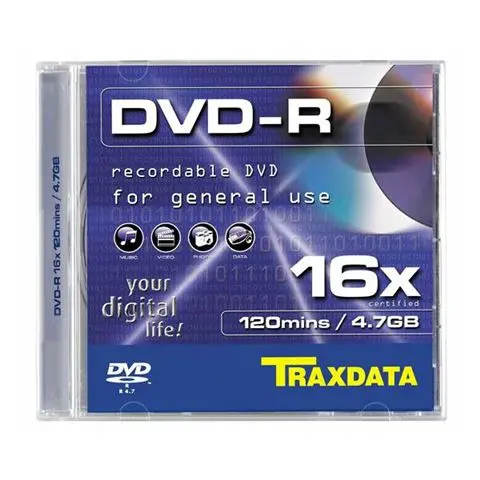 MED DVD disk TRX DVD-R 4.7GB BOX-1