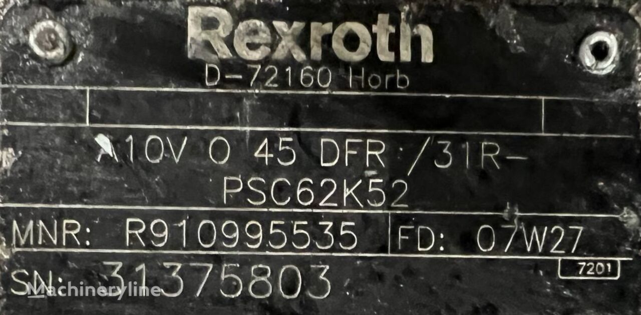 Rexroth A10V O 45 DFR /31R-PSC62K52 ( R910995535 ) hidraulična pumpa