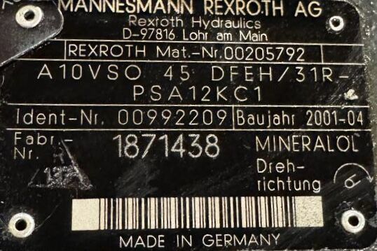 Rexroth A10VSO 45 DFEH/31R-PSA12KC1 ( SY2DFEE-11/071-045/00925846 ) hidraulična pumpa