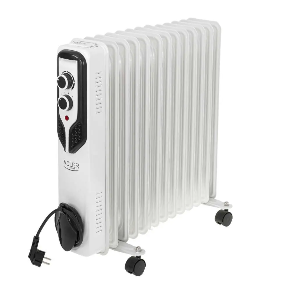 ADLER AD7818 ULJNI RADIJATOR 13 REBARA 2500W SA TERMOSTATOM BELI