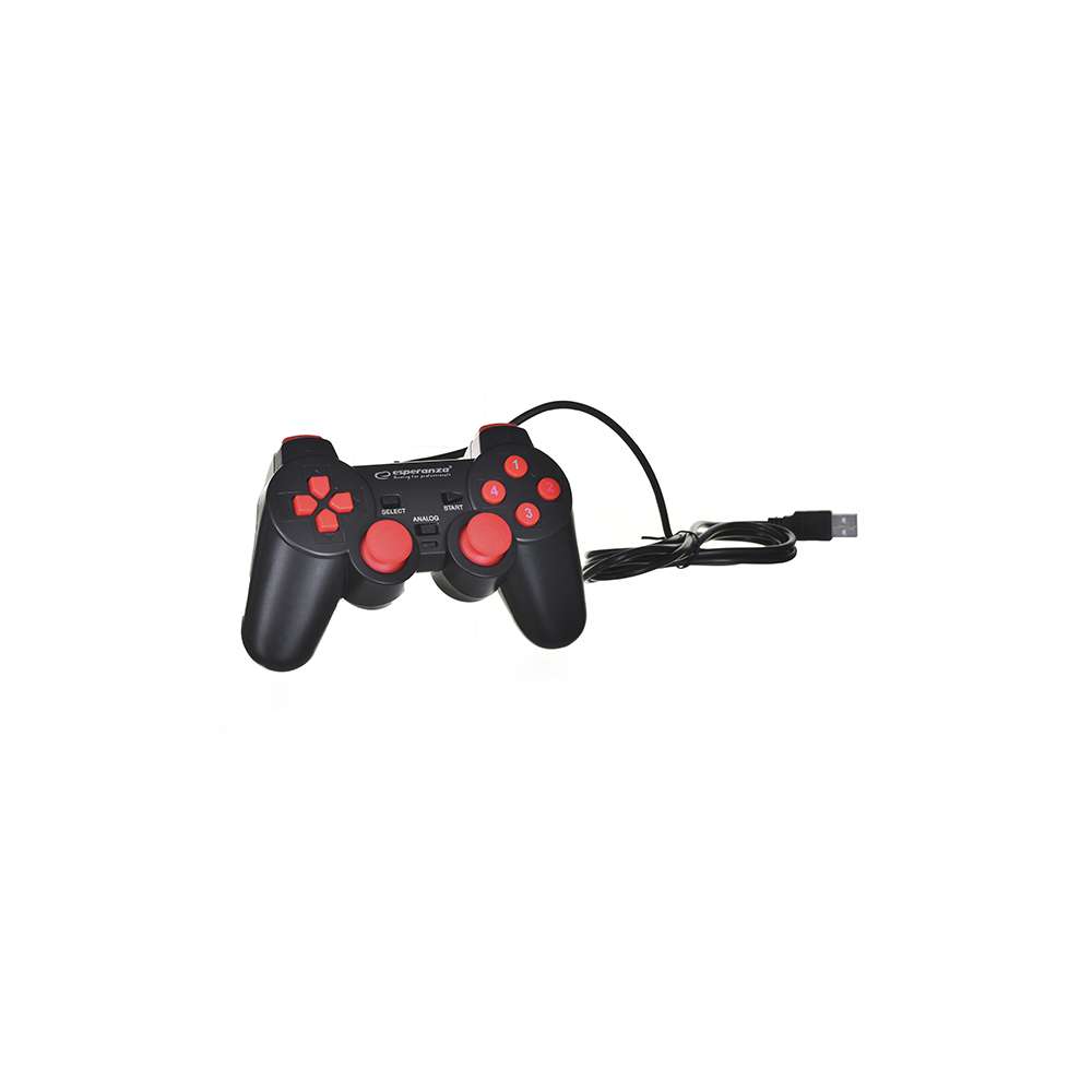 ESPERANZA EGG102R GAMEPAD USB WARRIOR CRNO/CRVENI