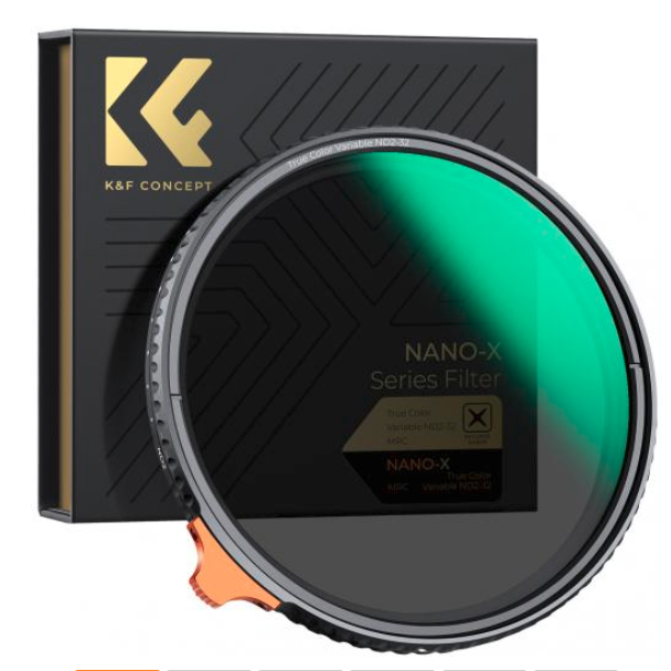 K&F Concept 49mm True Color Variable ND2-32 VND Filter Nano-Xcel Series KF01.2153