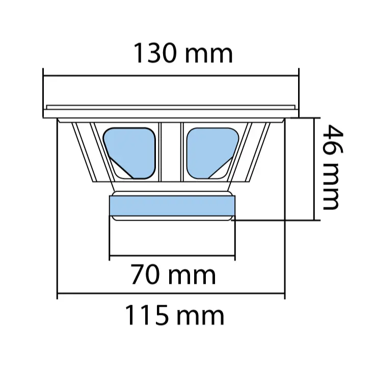 Auto zvučnici 130mm 2x50W