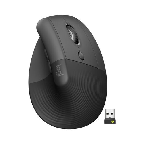 Logitech Lift Vertical Ergonomic Wireless crni miš