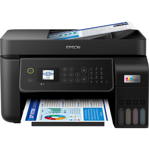 Epson C11CJ65412 L5310 EcoTank, print-scan-copy-fax, Color, A4, 5760X1440, Wi-Fi, LAN, ADF, LCD, Manual Duplex