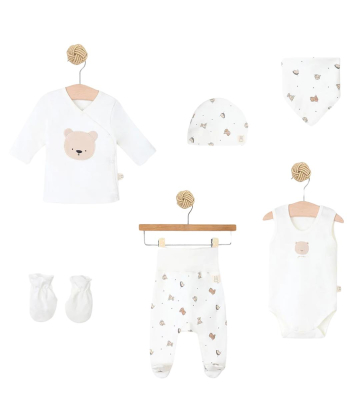 Just Kiddin baby Organic neutral set odeće za bebe 6 u 1 od 3-6 meseci Multicolor - 11006151