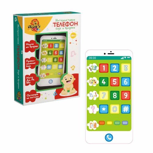 Milla Toys Interaktivni Telefon Boje I Brojevi