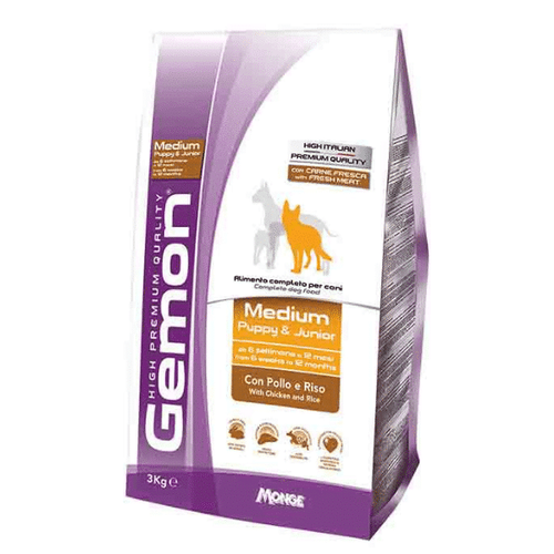 Gemon Dog Medium Puppy And Junior With Chicken And Rice - 15 kg